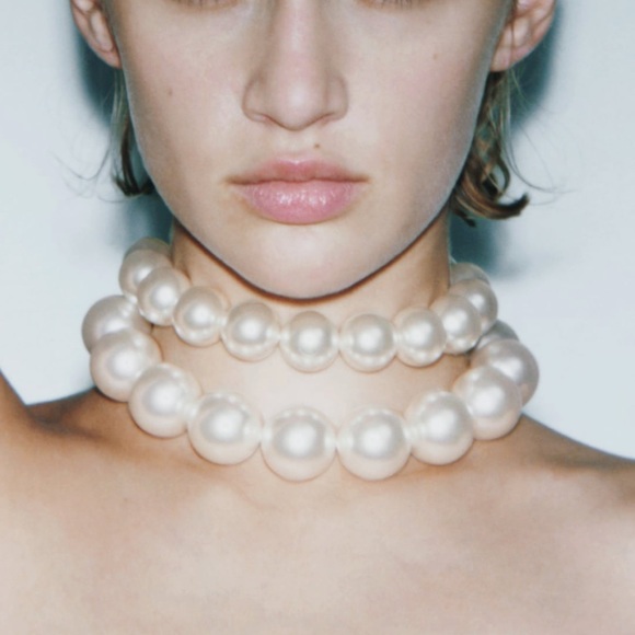 Zara | Jewelry | Zara Double Strand Pearl Necklace Nwt | Poshmark